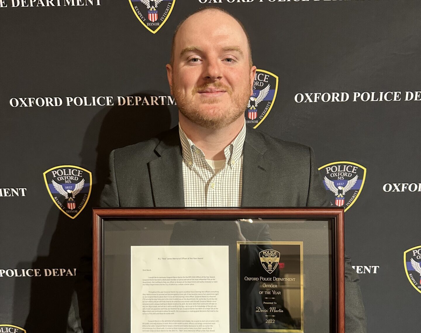 Cpl. Martin Named OPD Officer of the Year - HottyToddy.com - Ole Miss ...